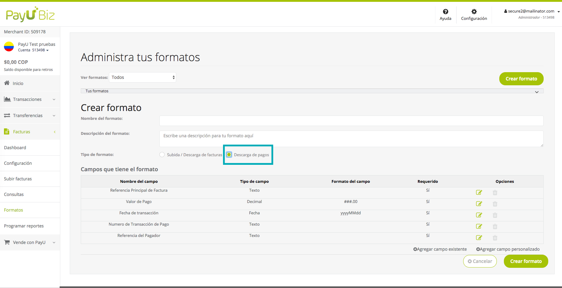 PayU - Manual Módulo de Recaudos
