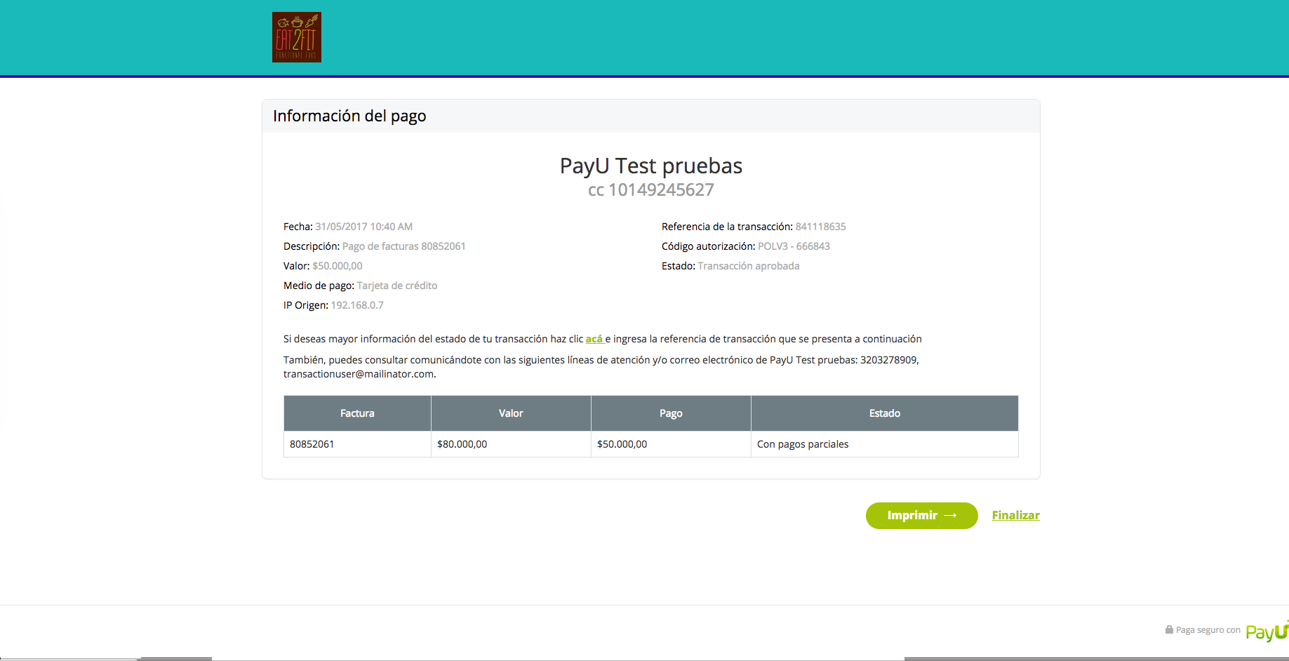 PayU - Manual Módulo de Recaudos