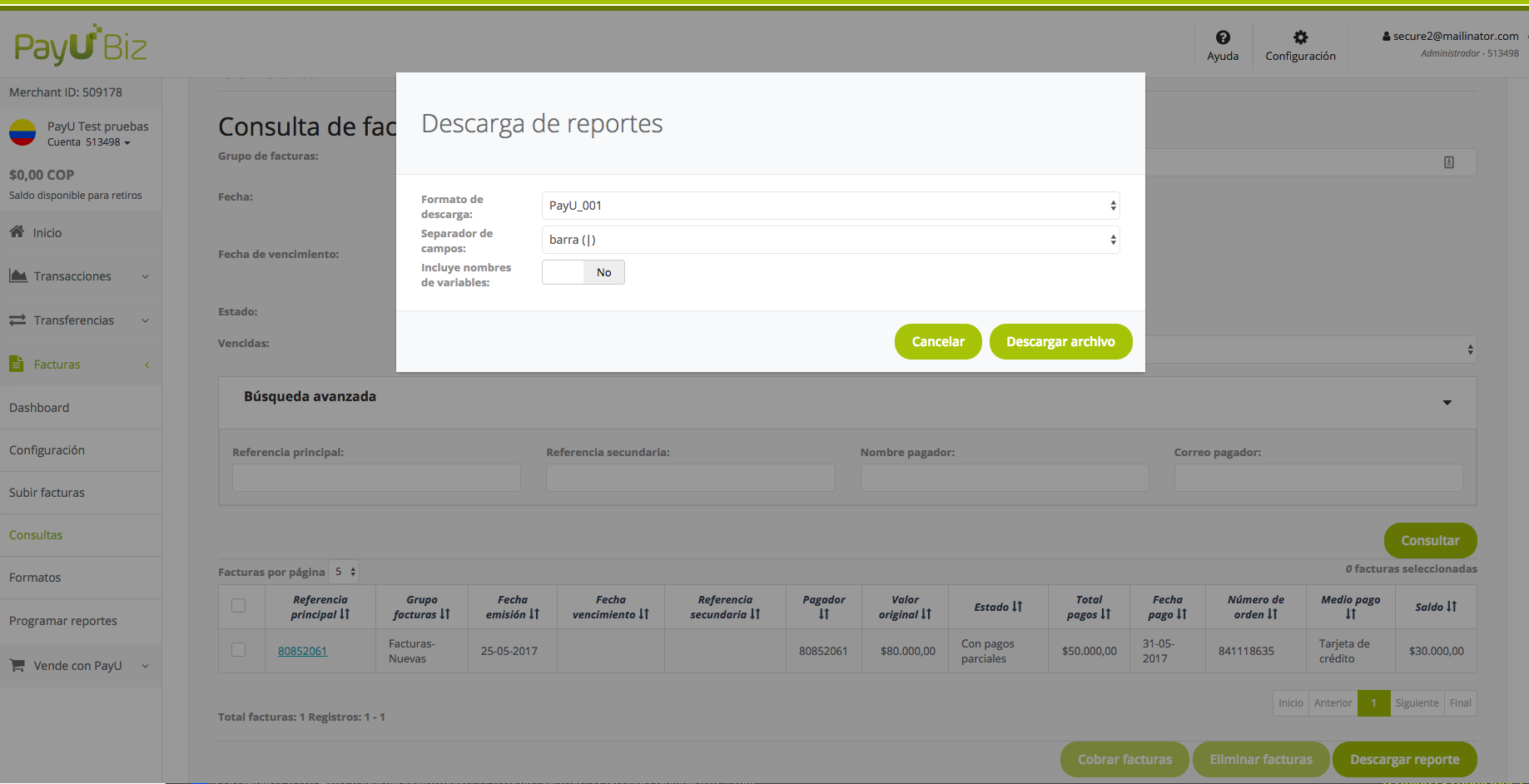 PayU - Manual Módulo de Recaudos